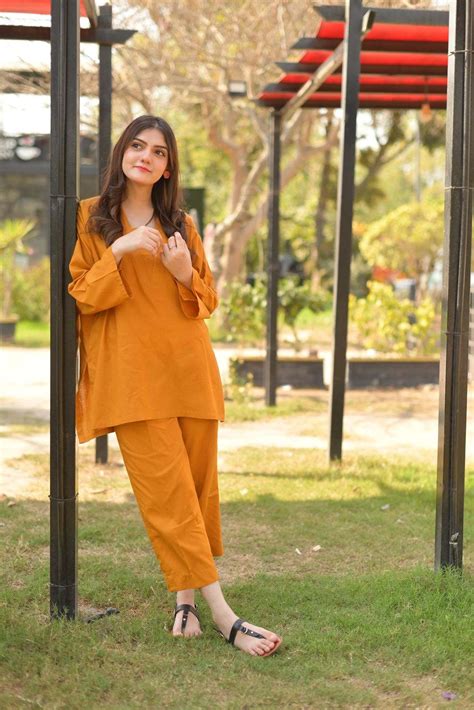 Marina Mustard Coord Haleema Shazia