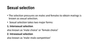 Selection And Its Types And Evolution PPTX Genetics Science