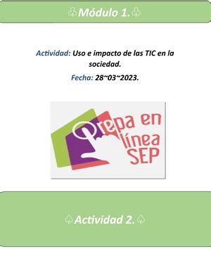 NM ACT Actividad contestada del módulo con las respuestas correctas Módulo