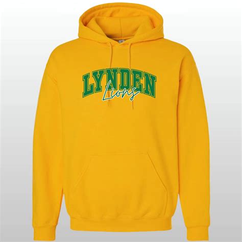Lynden Lions Cursive Hooded Sweatshirt Laurel Design Co