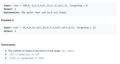 Solved 437 Path Sum III Medium B 6380 T 339 Add To List Chegg