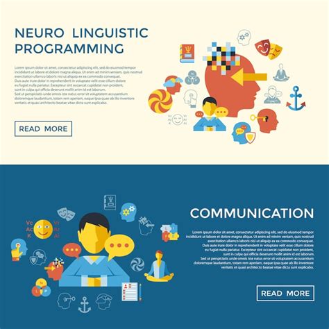 Premium Vector Neuro Linguistic Programming Icons Collection