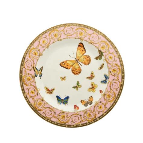 Pink Butterfly Dessert Plates Set Of 4