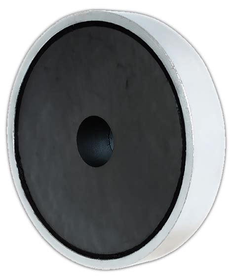E888 Eclipse Eclipse Pot Magnet 50mm Hole Ferrite 18kg Pull 917