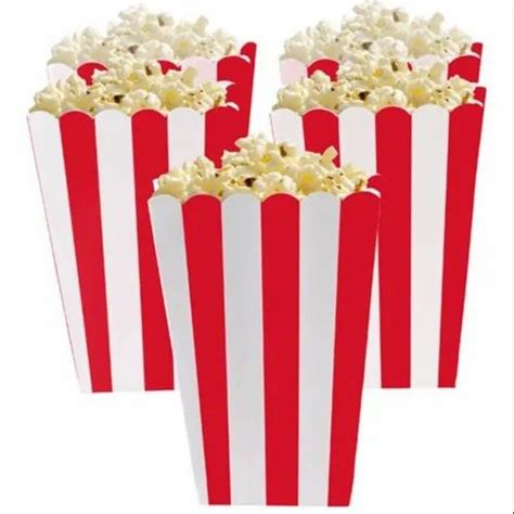 Duplex Board Striped Pop Corn Packaging Box Capacity 50 G At ₹ 180