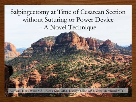 Pdf Salpingectomy At Time Of Cesarean Section Without Power Device Or