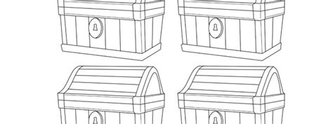 Treasure Chest Box Template