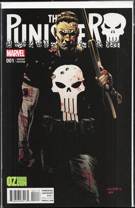 The Punisher 1 Oz Comicon Cover 2016 Punisher Comic Books Modern