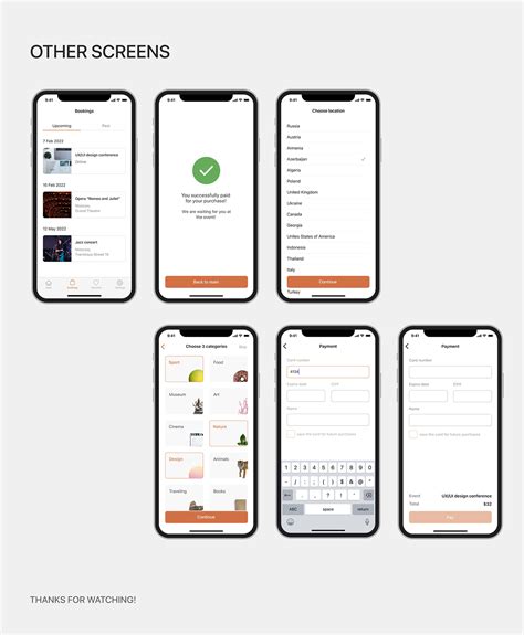 Events App Behance Events App Behance