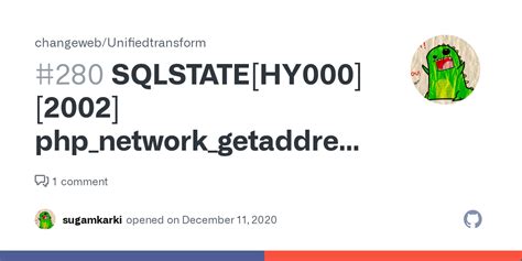SQLSTATE HY000 2002 Php Network Getaddresses Getaddrinfo Failed