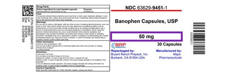 Dailymed Banophen Diphenhydramine Hcl Capsule