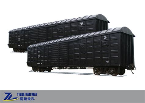 120 Km H Rainproof Covered Railway Box Wagon 145 Cubic Meter Railroad
