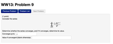 Solved WW13 Problem 8 Previous Problem Problem List Next Chegg Com