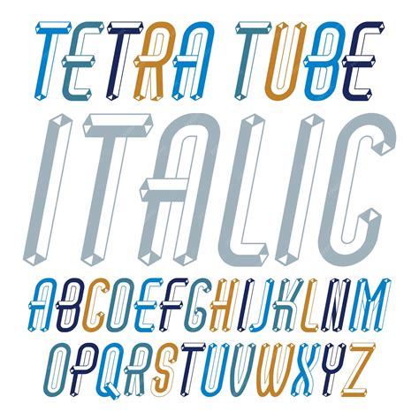 Premium Vector Vector Trendy Modern Capital Uppercase Alphabet