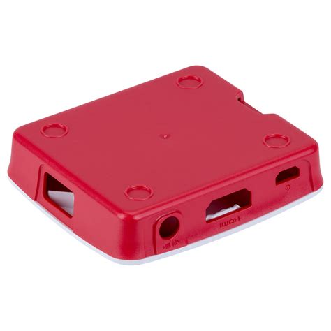 Raspberry Pi Official Pi 3 A Case In Red White Rapid Online