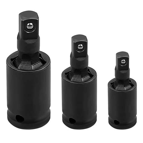Buy Impact Universal Joint Socket Set Impact Wobble Socket Adapters 3 8 1 2 1 4 Impact