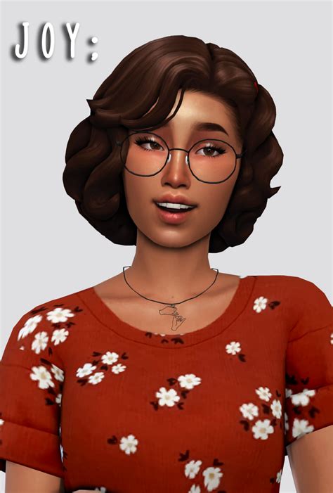 Joy Hair Heartspice Sims Sims Sims Mm Cc