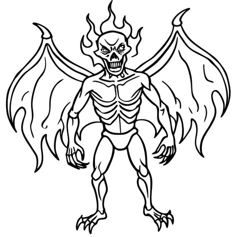How To Draw A Demon With Wings