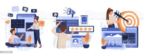 Customer Behavior Analysis Abstract Concept Vector Illustration Set Data Driven Marketing User