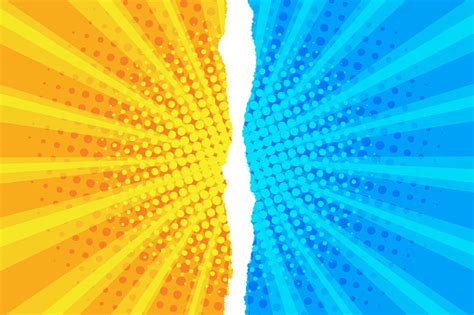 찢어진 종이 가장자리와 Vs 팝 아트 배너 대결 하프톤으로 만화 배경과 싸웁니다 만화책 스타일의 경쟁 포스터 벡터 Championship에 대한 스톡 벡터 아트 및 기타