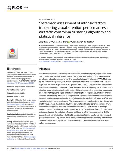 Pdf Systematic Assessment Of Intrinsic Factors Influencing Visual Attention Performances In