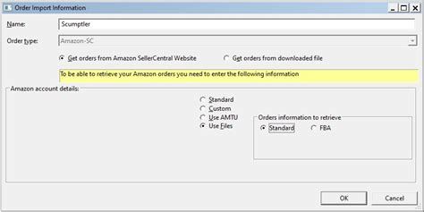 Using One Stop Order Processing With Amazon Files
