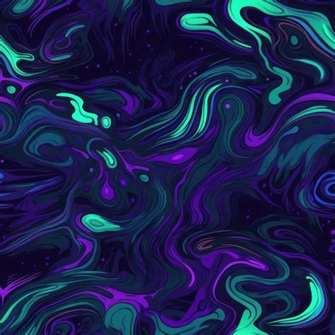 Premium Ai Image Fluid Waves Abstract Seamless Pattern