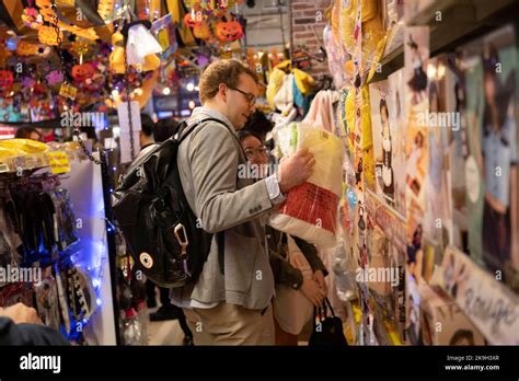 Tokyo Japan 28th Oct 2022 Tokyoites Shop For Halloween Costumes At