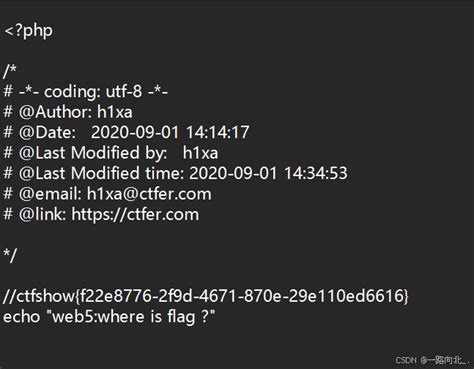 Ctfshow信息搜集web1~web20详解ctfshow Web1 Csdn博客