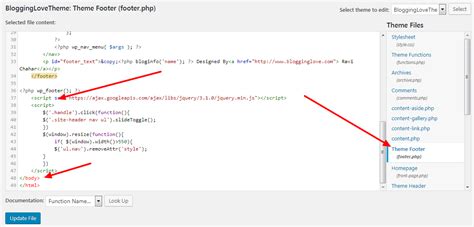 how to add custom code to header and footer areas of a wordpress website