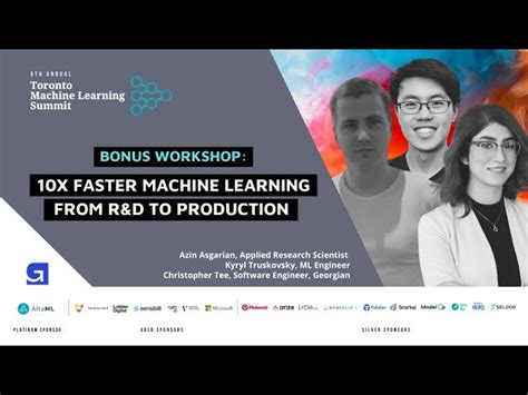 free video 10x faster machine learning from randd to production from