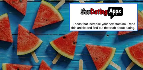 Foods That Increase Sex Drive And Stamina