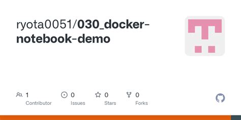 Github Ryota0051030docker Notebook Demo