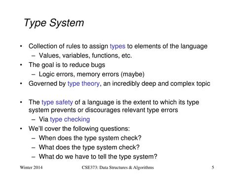 ppt cse373 data structure and algorithms lecture 23 programming languages powerpoint