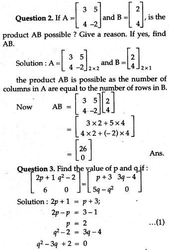 Matrices Class 10 Maths Icse Solutions Icse Solutions