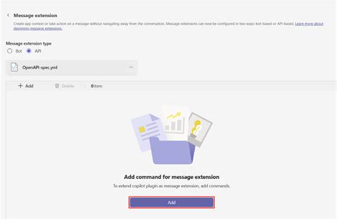 Create Api Based Message Extension Teams Microsoft Learn