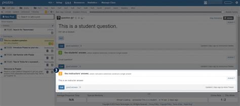 Piazza Guide For Instructors Edtech