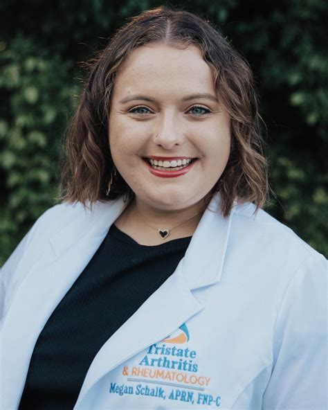 Megan Schalk MSN APRN FNP C Tristate Arthritis Rheumatology
