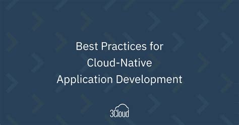 Best Practices For Cloud Native Application Development Cloud