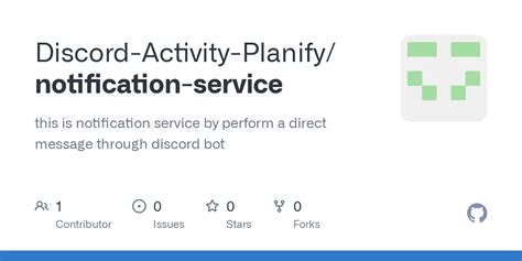 Github Discord Activity Planify Notification Service This Is Notification Service By Perform