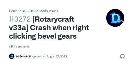 Rotarycraft V33a Crash When Right Clicking Bevel Gears · Issue 3272 · Reikakalsekireikamods