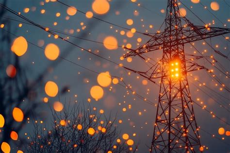 Electric Telecom Energy Grid Abstract Photo Premium Ai Generated Image Electric Telecom Energy Grid Abstract Photo Premium Ai Generated Image