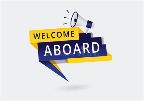 Welcome Aboard Colorful Promotion Template Announcement Banner Label