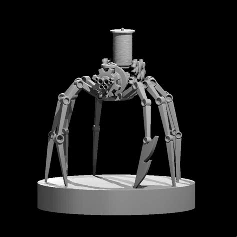 3d Printable Clockwork Weaving Spider By Miguel Zavala