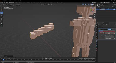 Pixelating An Object With Remesh But Making The Parts Seperate Modeling Blender Artists