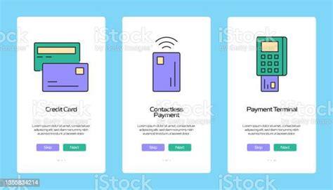 플랫 아이콘이 있는 모바일 앱 페이지 화면을 켜는 돈 개념 Ux Ui 디자인 템플릿 벡터 일러스트레이션 0명에 대한 스톡 벡터 아트 및 기타 이미지 Istock