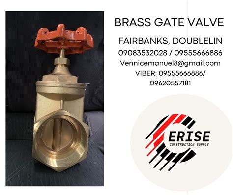Brass Gate Valve Fairbanks Commercial And Industrial Construction And Building Materials On Carousell