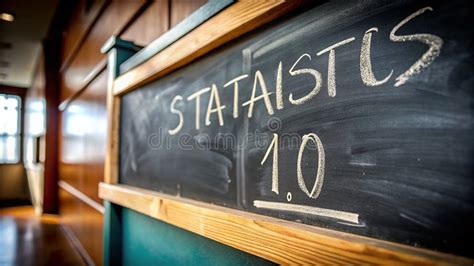 Unlocking The Power Of Data Statistics Fundamentals Explained On A Classic Blackboard Stock