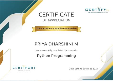 priya dharshini m on linkedin 🌟i am excited to share that i have successfully completed a