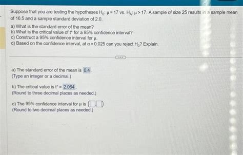 Solved Suppose That You Are Testing The Hypotheses